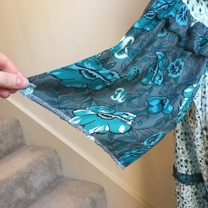 Dresses | Hippy Funky Rufflle Floral Dress Tunic Fes | Poshmark